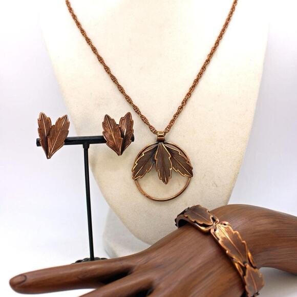 Bell Trading Post | Jewelry | Bell Trading Post Copper Leaf 3 Piece Set ...